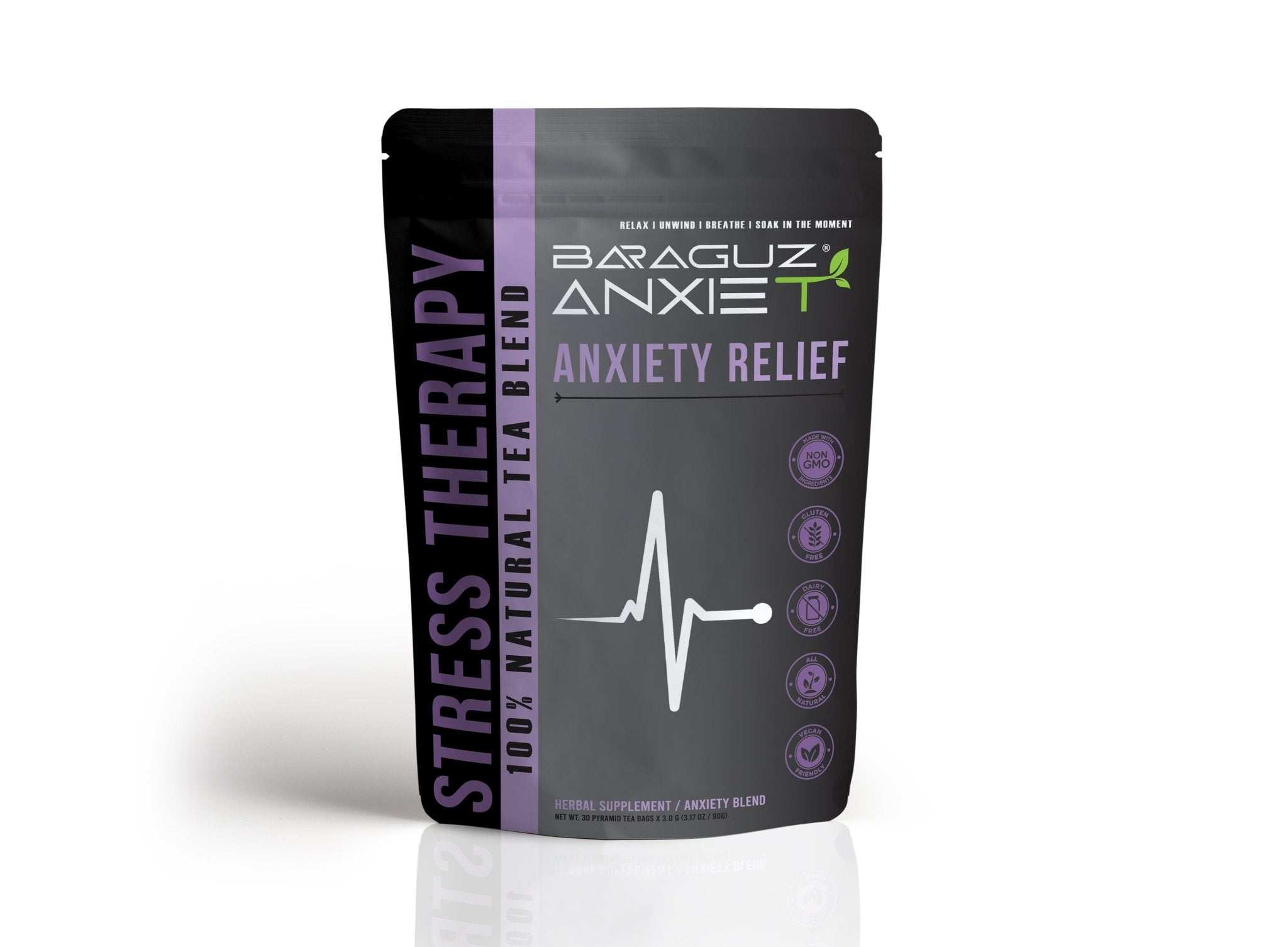 Best Stress Relief Tea for Calm & Daily Relaxation (30 Servings) – Baraguz